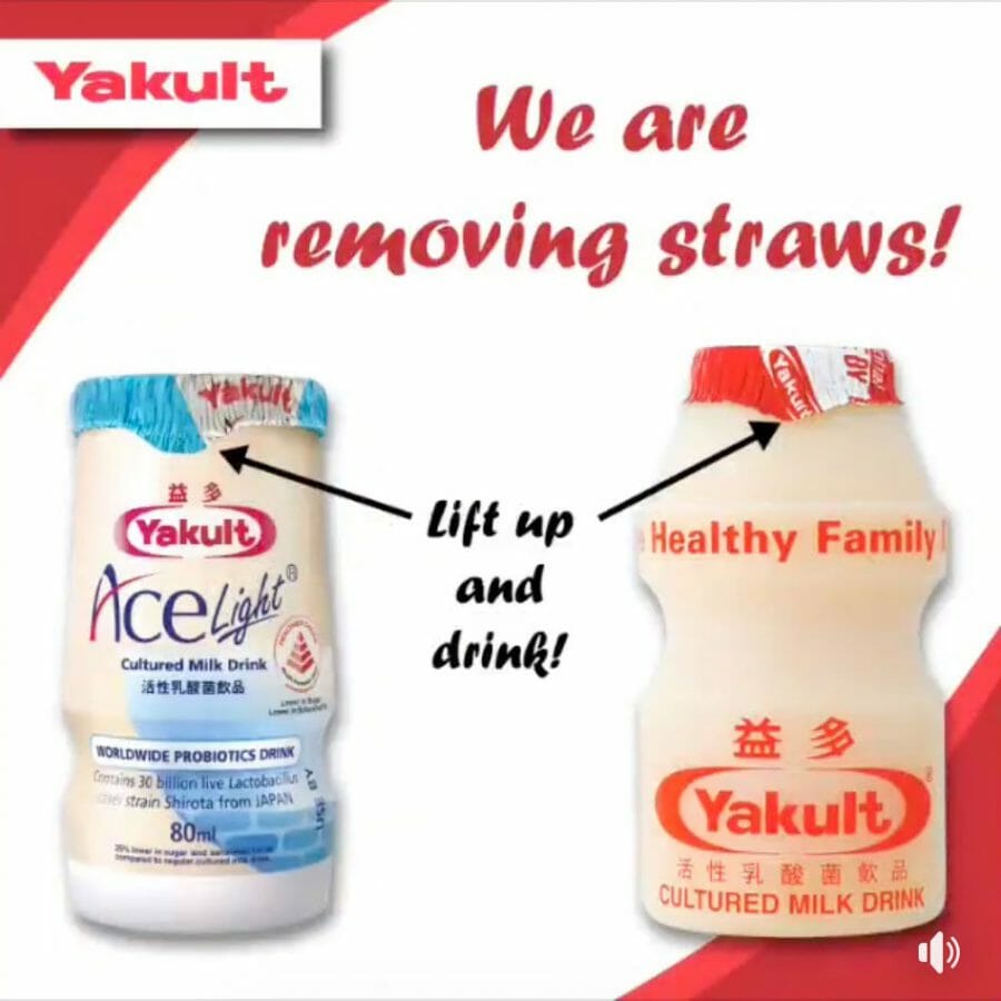Yakult S'pore latest to say no to straws in battle against plastic ...