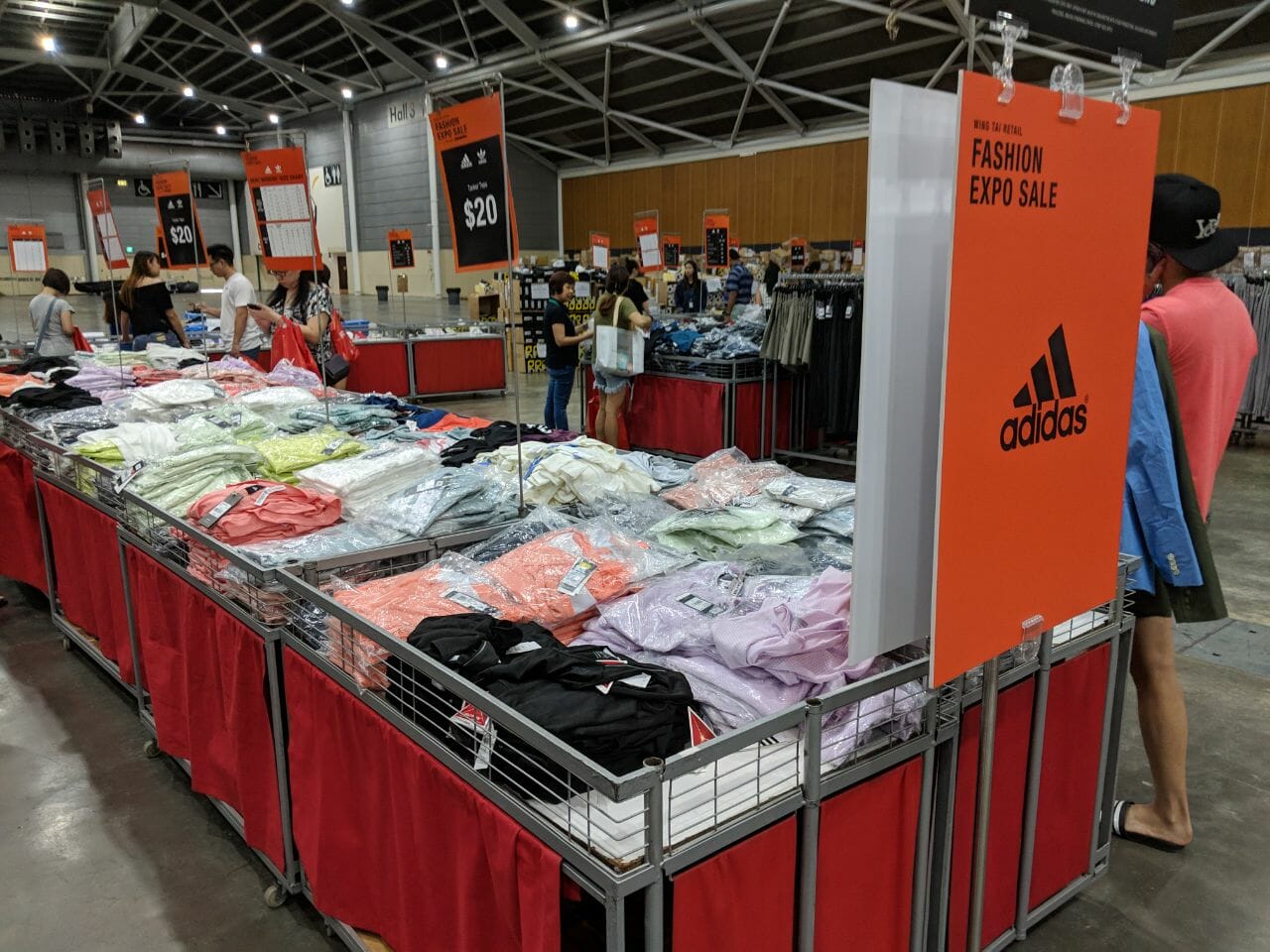 Wing Tai Retail Fashion Expo Sale 2019: Adidas shoes from $40, lots of branded clothes from $8 ...