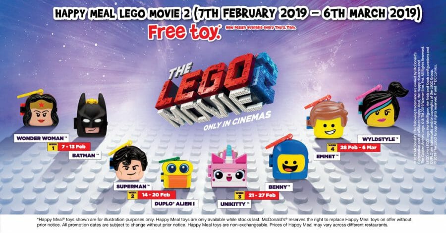 McDonald's releases new LEGO Movie 2 Happy Meal Toys that contains ...