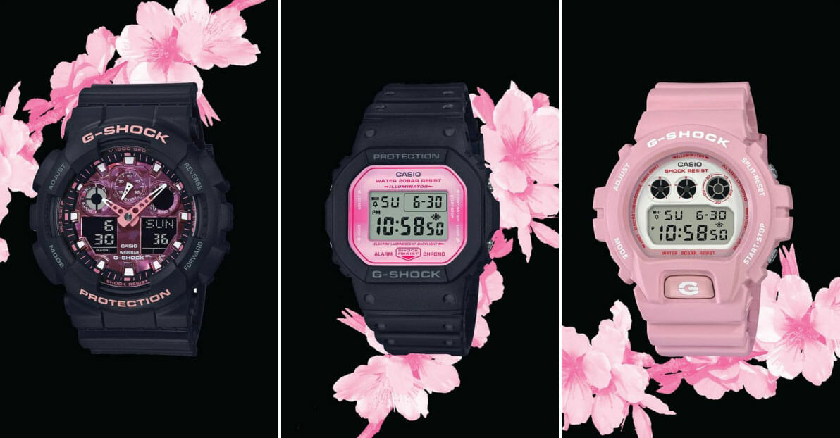 Casio S'pore launches 3 new G-Shock watches with shades of pink ...