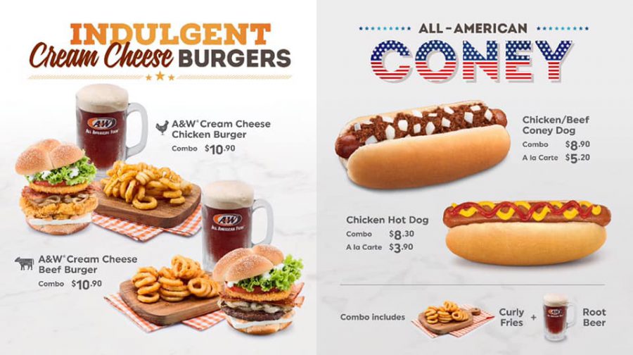 Here's the official A&W Restaurant menu so you can decide what to order ...