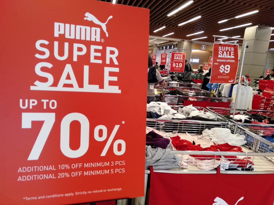 Puma Super Sale at IMM Atrium has lots of stylish sneakers, apparels ...