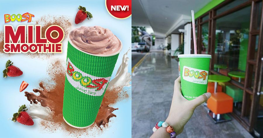 Boost Juice Bar now has MILO Smoothie made with Strawberry Yoghurt mix ...