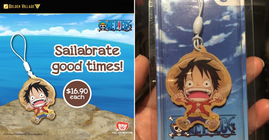GV Cinemas selling One Piece's Luffy EZ-Charm at $16.90 but luckily it ...