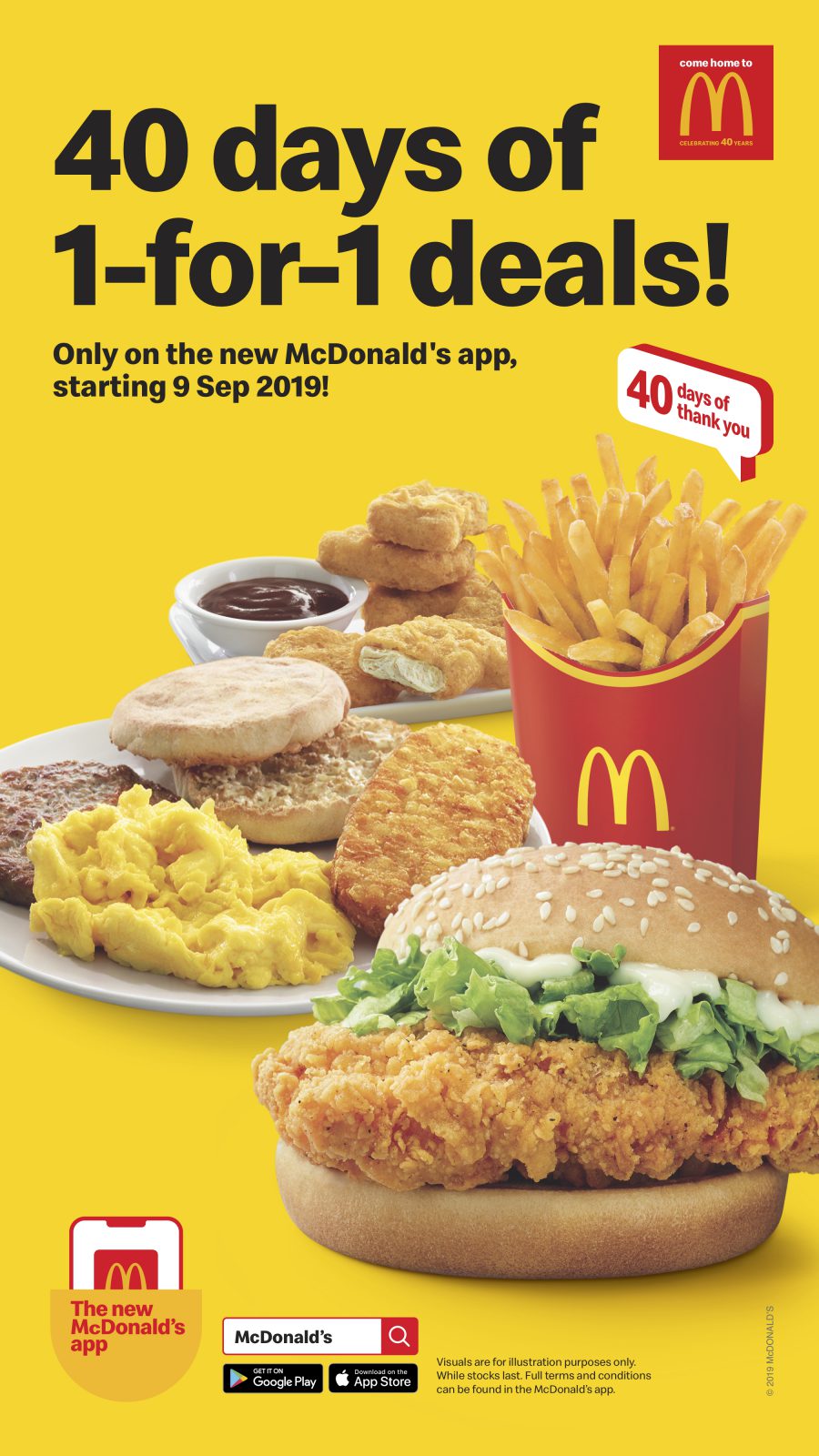McDonald's celebrate 40th anniversary with 1-for-1 McSpicy Burger in ...