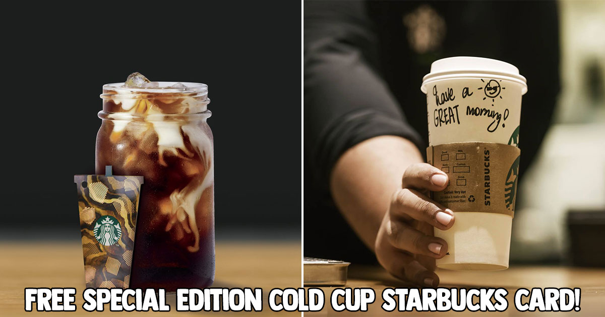 Buy any handcrafted coffee drink and get this Special Edition Cold Cup ...