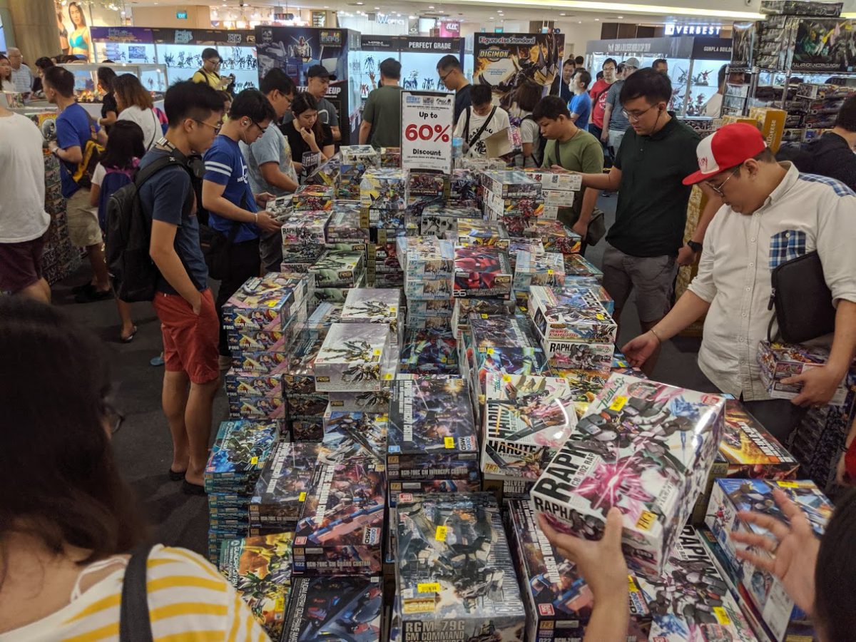 There's a Gundam Exhibition in Compass One till Oct 27 with action ...