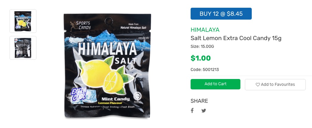 Cold Storage's offer on boxes of Himalaya Salt Candy till Oct 24 means ...