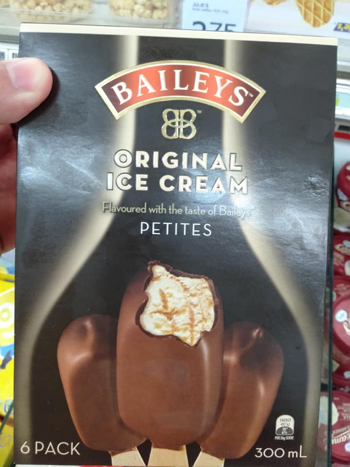 Bailey's Ice Cream with real booze inside them now available at ...