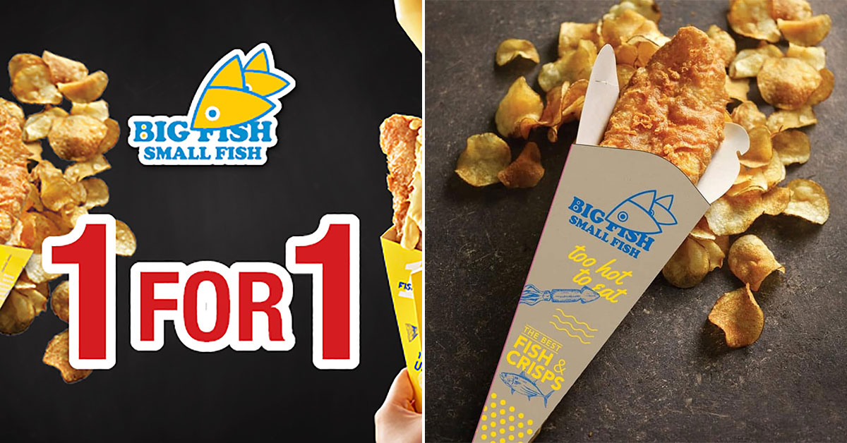 NTUC members get 1-for-1 Fish & Crisps at Big Fish Small Fish outlets ...