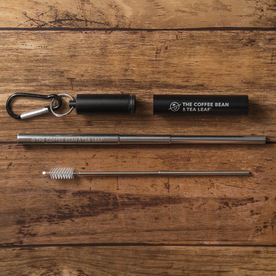 Coffee Bean selling Mini Telescopic Straw at S$9.90 that extends to ...