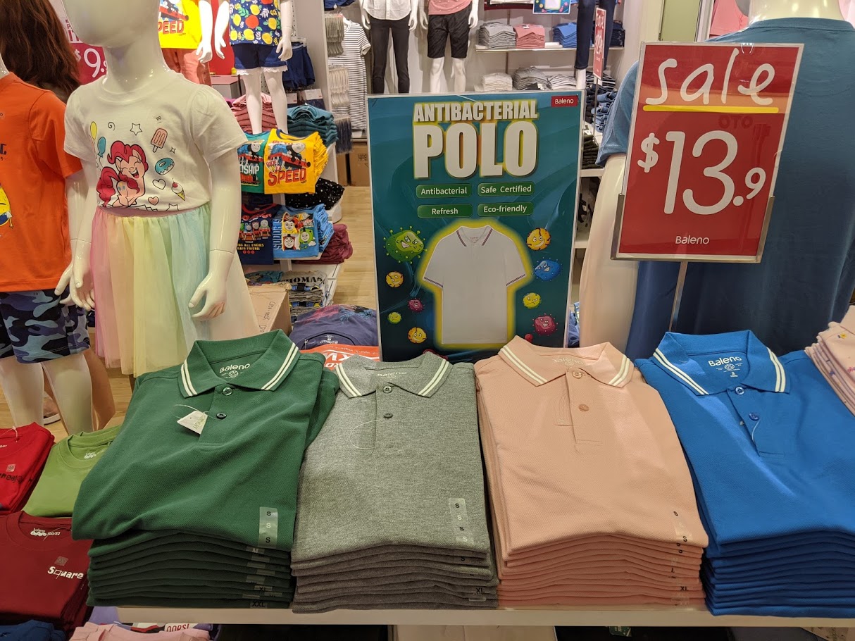 Baleno has Antibacterial Polo T-Shirts for $13.90 each available at all ...