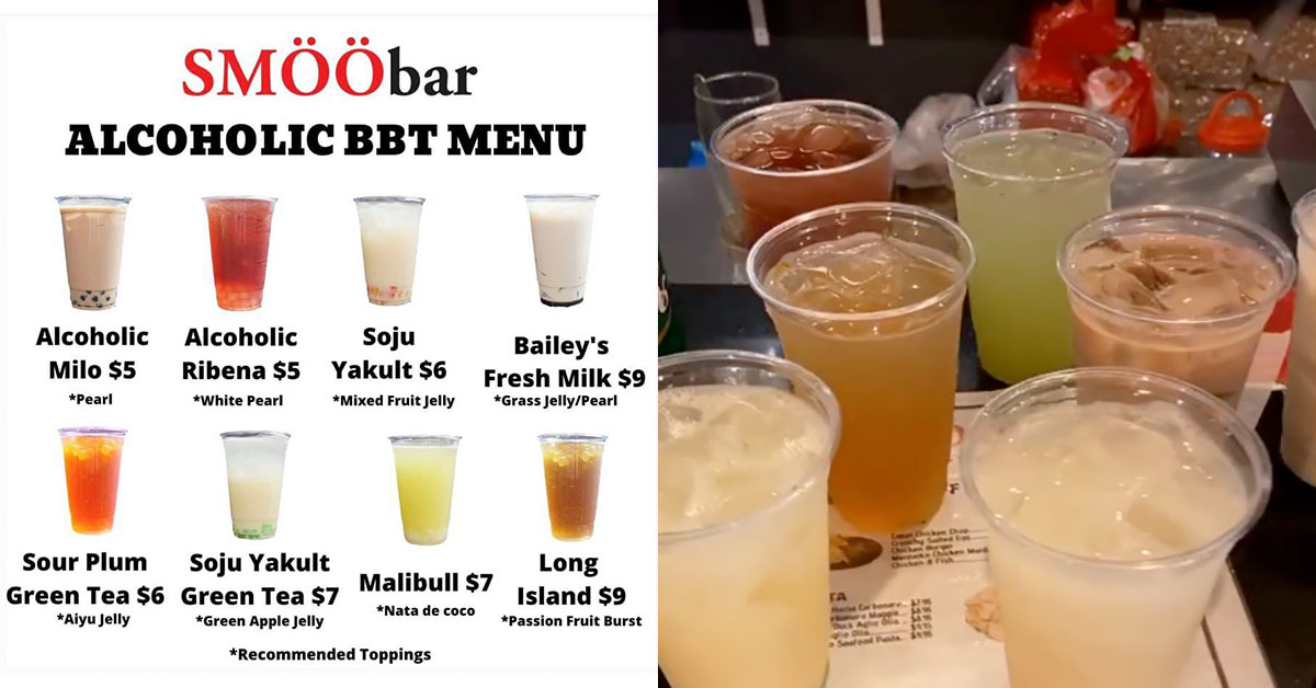 SMÖÖbar just launched its Alcoholic Bubble Tea from $5 that has Bailey ...