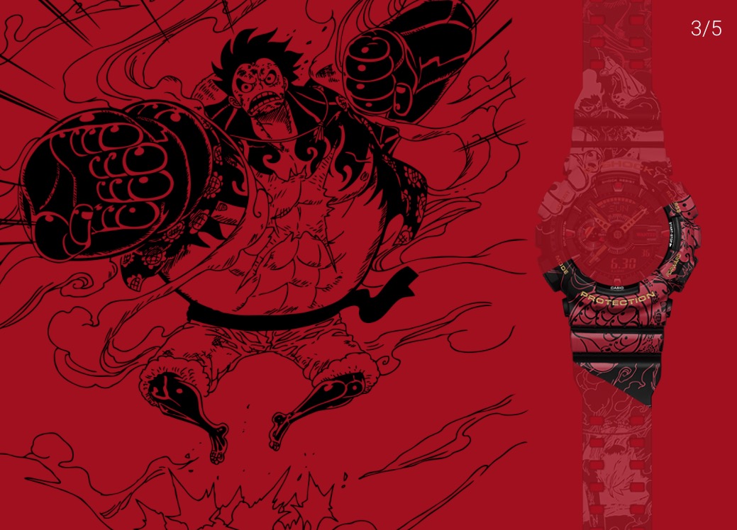 Casio G-SHOCK x One Piece featuring Luffy transformations to go on sale ...