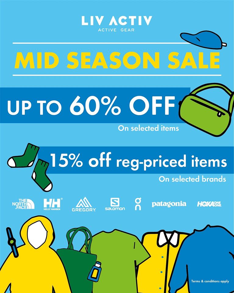 LIV ACTIV's Mid Season Sale now on with The North Face, Salomon, Hoka ...