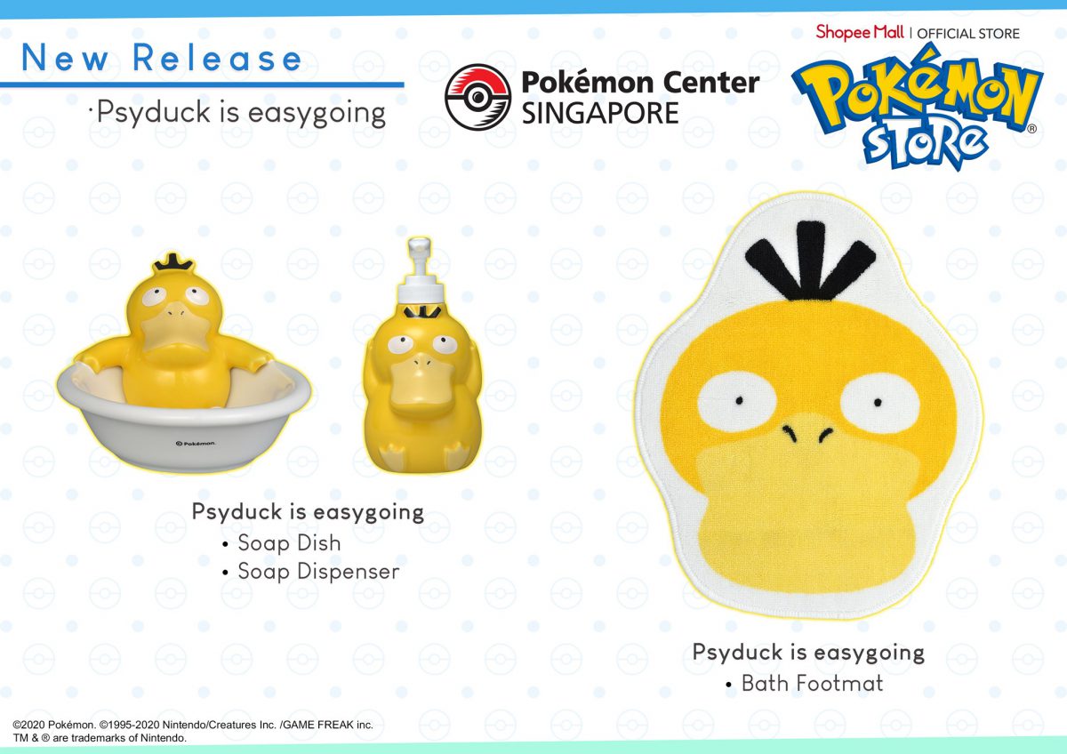Pokémon Center new "Psyduck is Easygoing" Collection coming on Aug 28 ...
