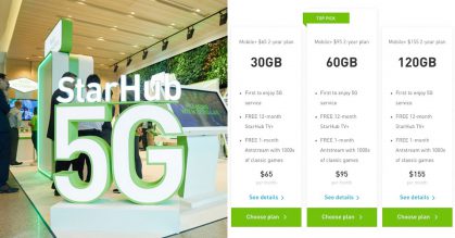 Starhub rolls out 5G network services with 2-year mobile plans starting ...