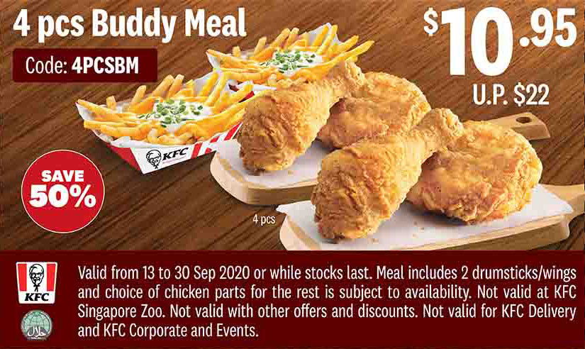 KFC S'pore releases 18 Discount Coupons valid till Sept 30, lets you ...