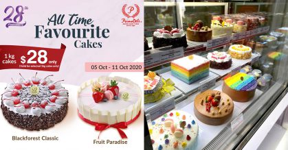 PrimaDeli selling 1kg Cakes at only $28 till Oct 25 because Anniversary ...