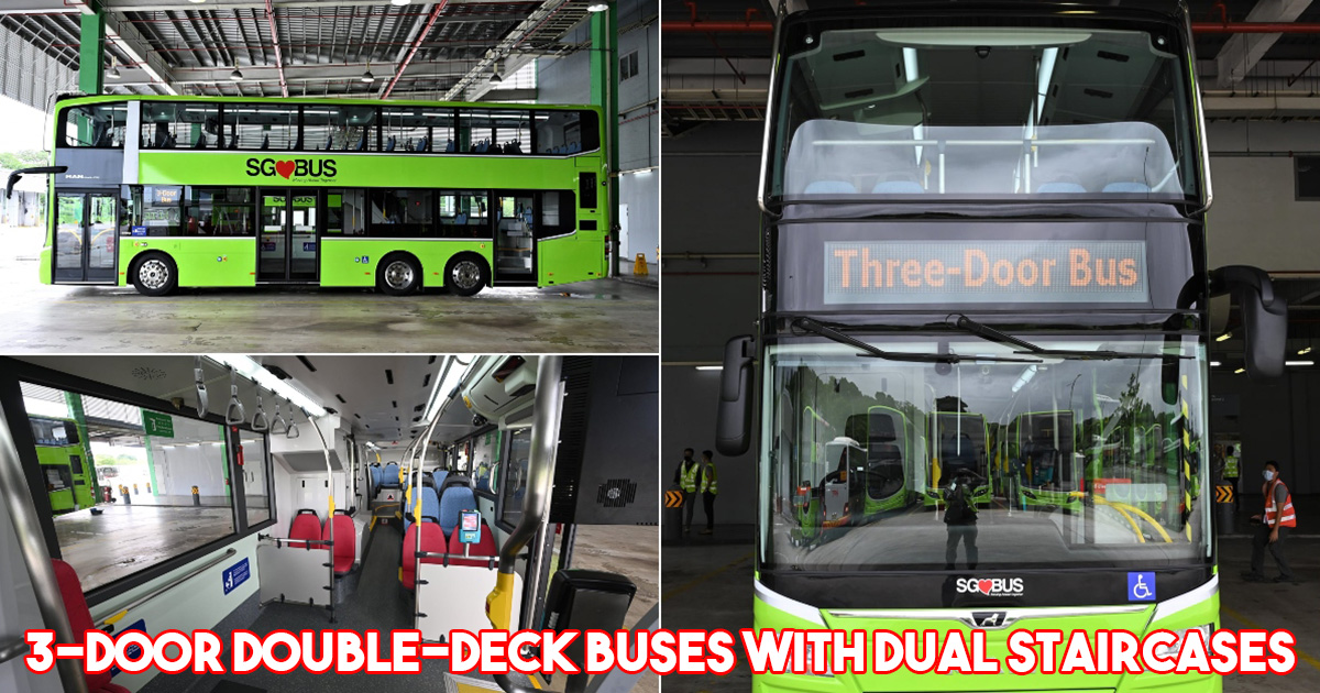 LTA says 3-door Double Decker Buses on the roads soon, will have second ...
