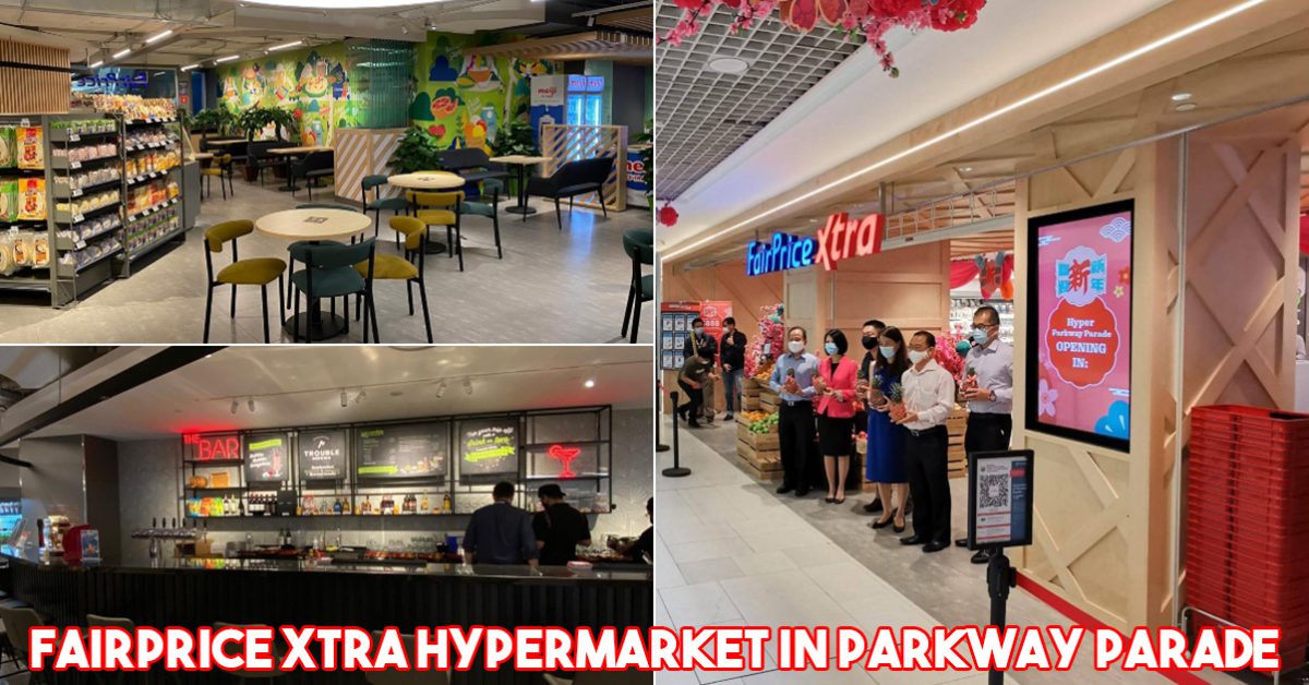 New FairPrice Xtra Opens In Parkway Parade Has Food Stations With