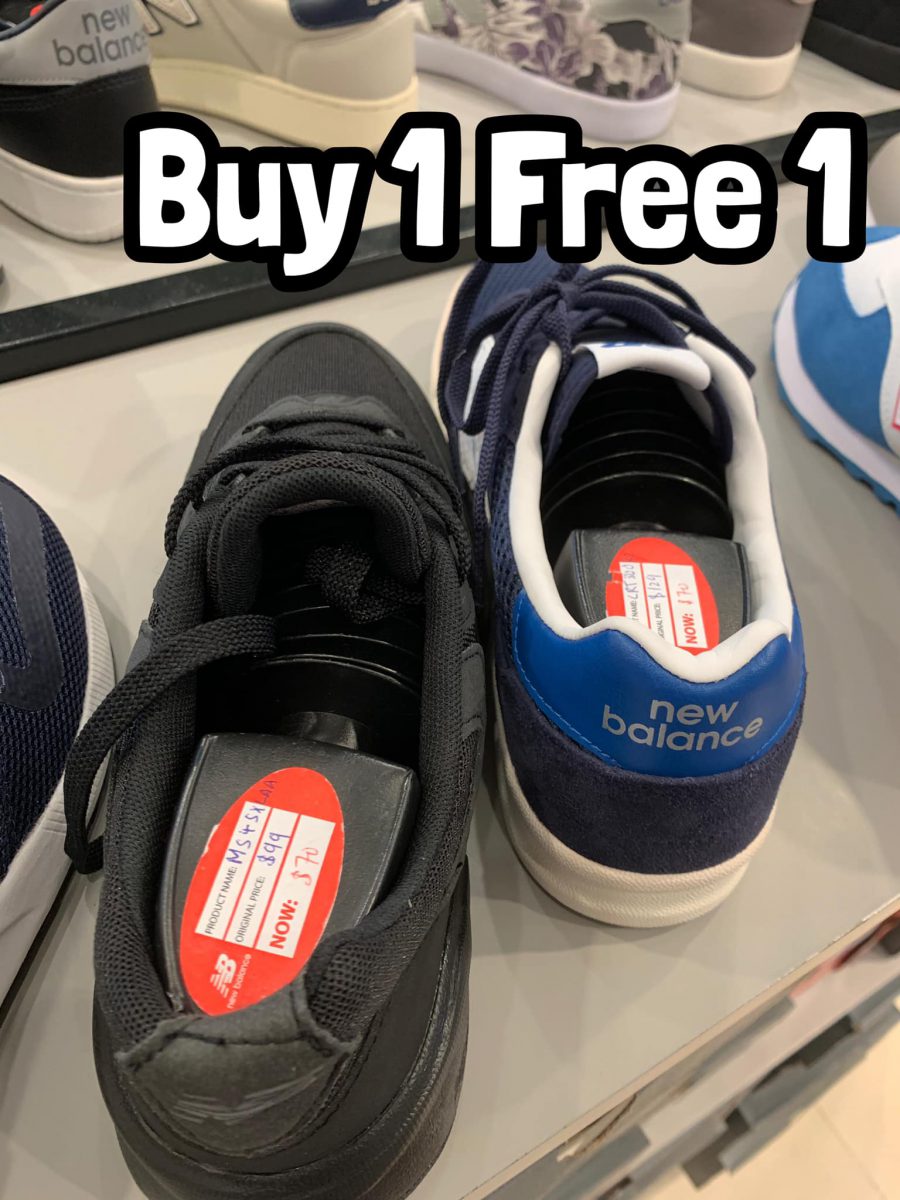 New Balance store in Centrepoint having 1-FOR-1 Sneaker Promotion for a ...