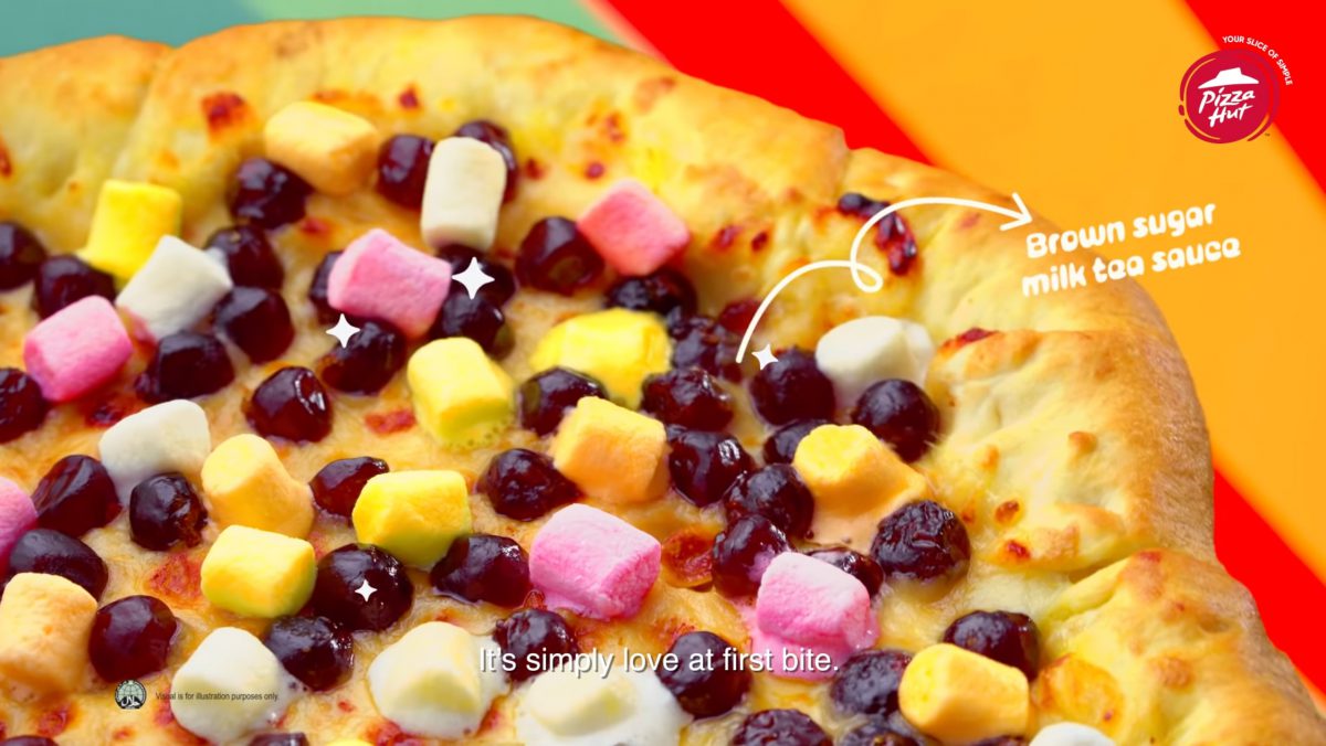 Pizza Hut S'pore launches Bubble Tea Pizza loaded with real Boba Pearls ...