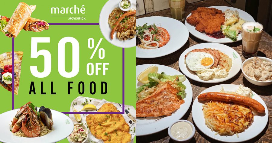 Marché offering 50% OFF All Food including Rösti, Pizzas, Pastas & more ...
