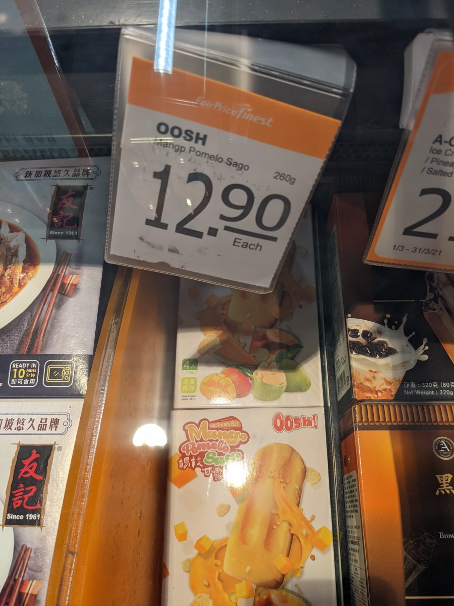 FairPrice selling limited edition Mango Pomelo Sago Ice Cream that ...
