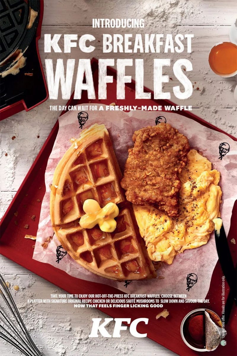 KFC S'pore mixing it up again with Waffle & Chicken Platter, available ...