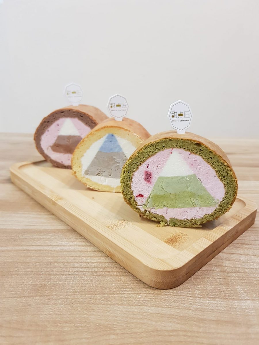 Cafe in Lavender makes lovely Mt. Fuji Roll Cakes, reminds you of ...