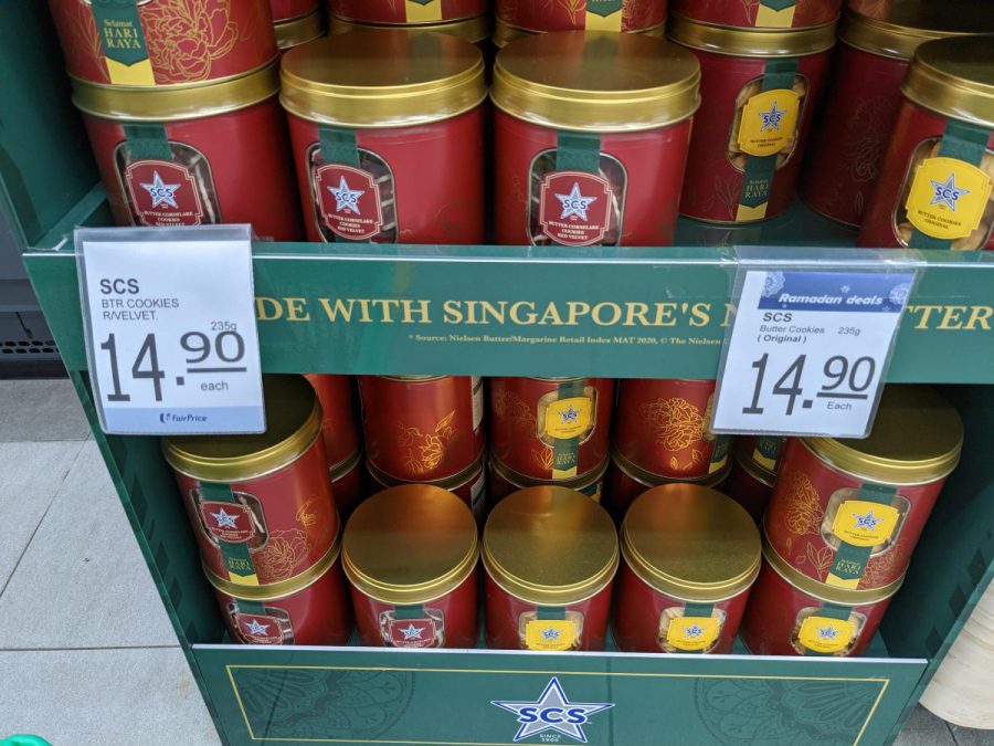 FairPrice selling Limited Edition Cookies & Pineapple Tarts made using ...