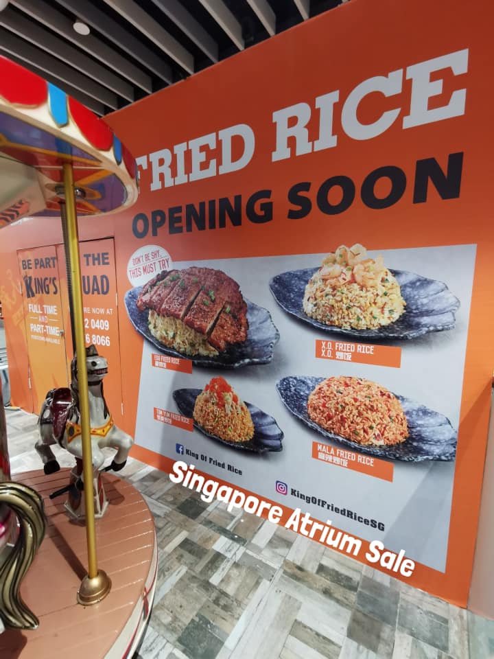 King of Fried Rice opening in Wisteria Mall Yishun, their 5th outlet in ...