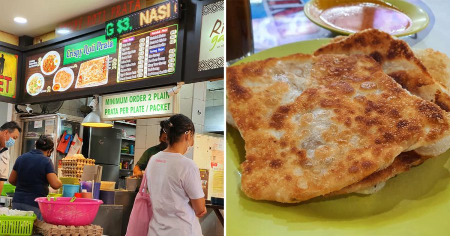 Prata foodstall in Ubi coffeeshop sells affordable Crispy Roti Prata ...