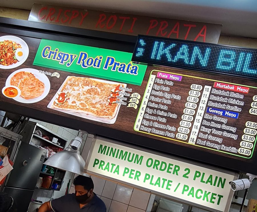 Prata foodstall in Ubi coffeeshop sells affordable Crispy Roti Prata ...