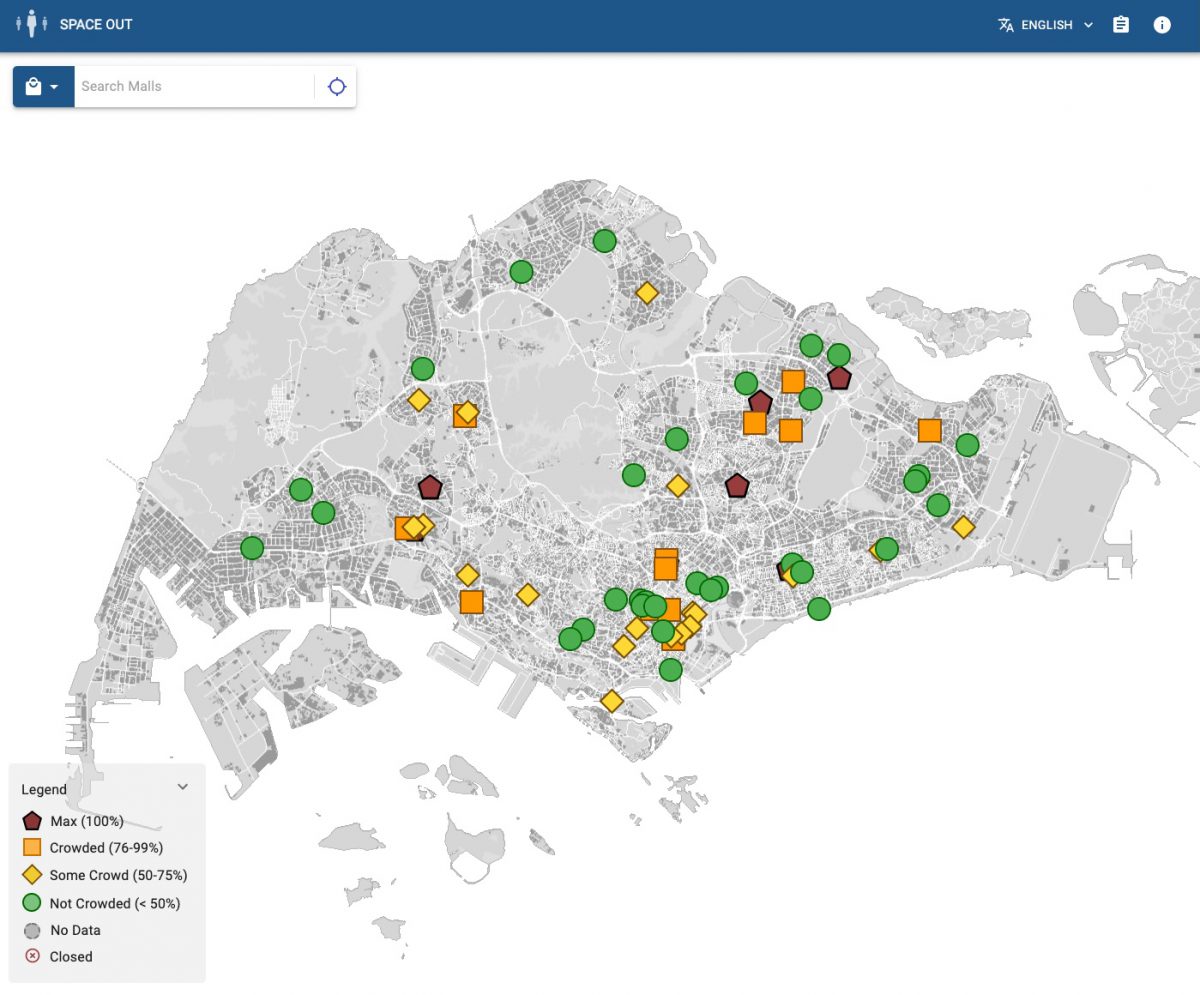 This website from URA shows how crowded malls are in S'pore so you won ...