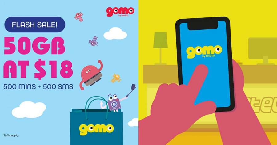 Singtel GOMO Flash Sale till May 31 offers 50GB, 500mins & 500 SMS at ...