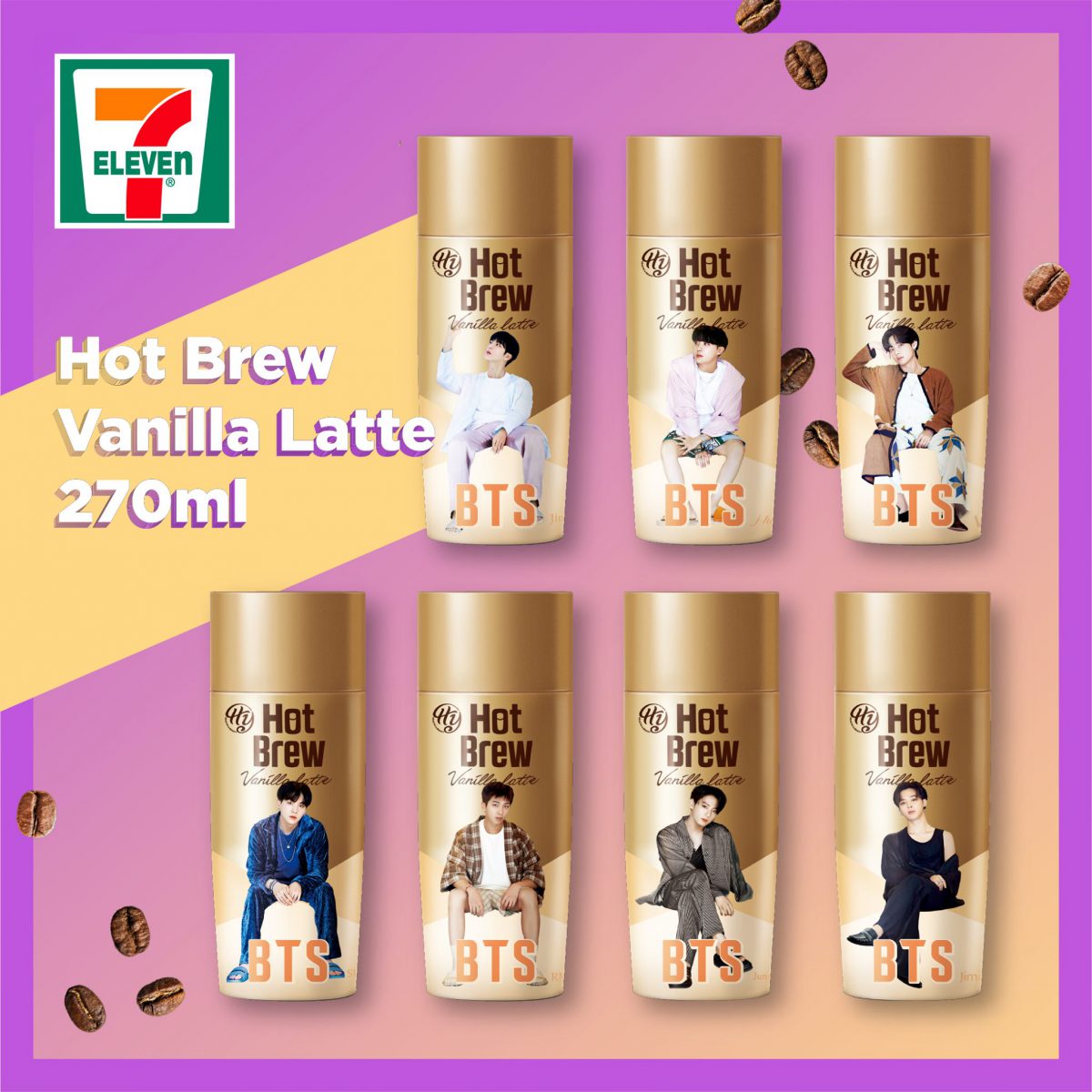 Limited edition BTS-themed Ready-to-Drink Coffee available in 7-Eleven ...