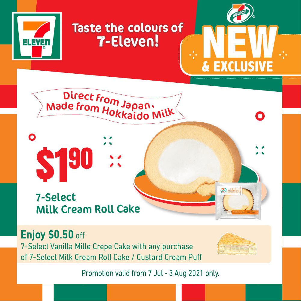 7-Eleven S'pore has Japan-imported Mille Crepe, Cream Roll Cake ...