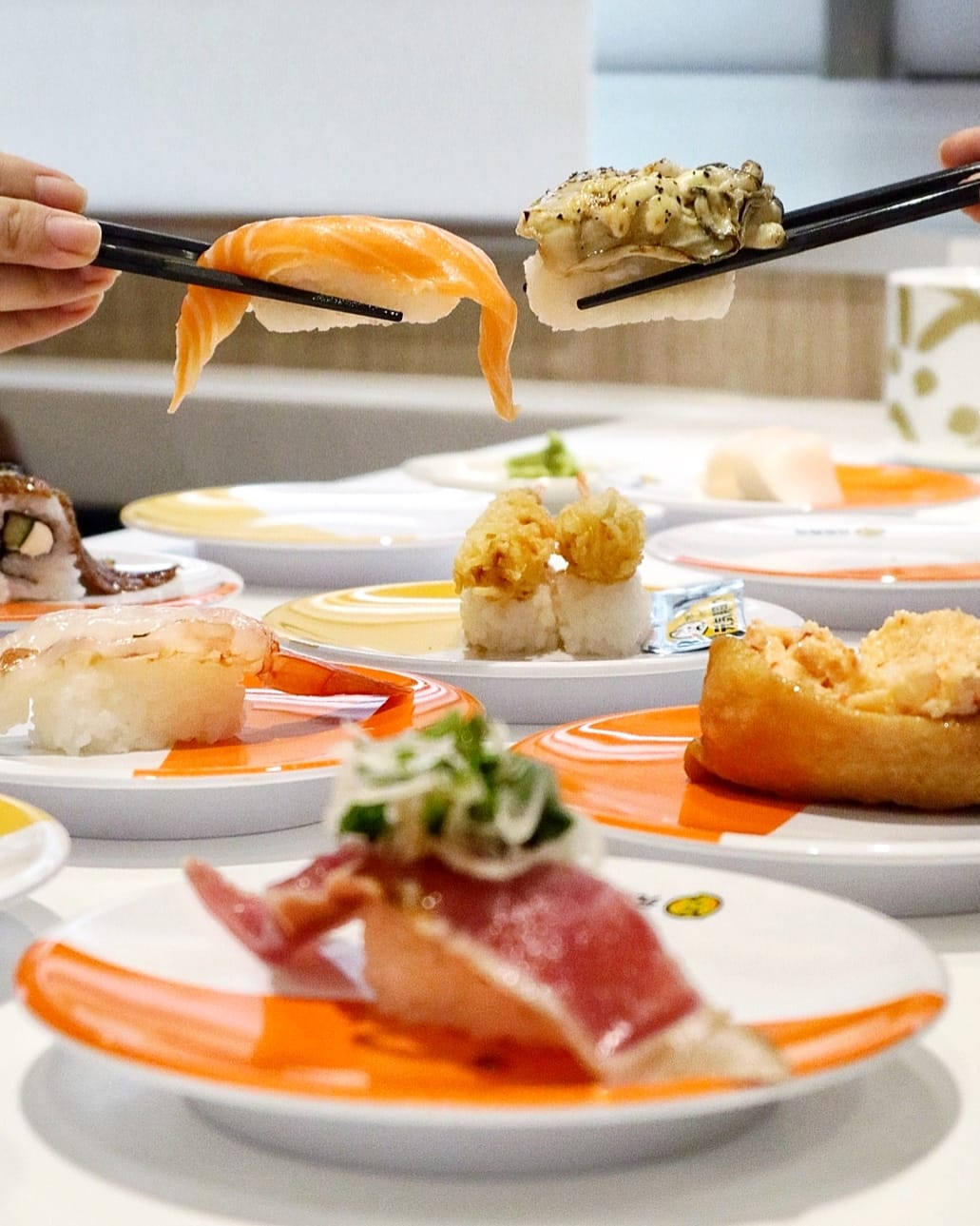 Conveyor belt sushi restaurant Genki Sushi latest outlet in Northpoint ...