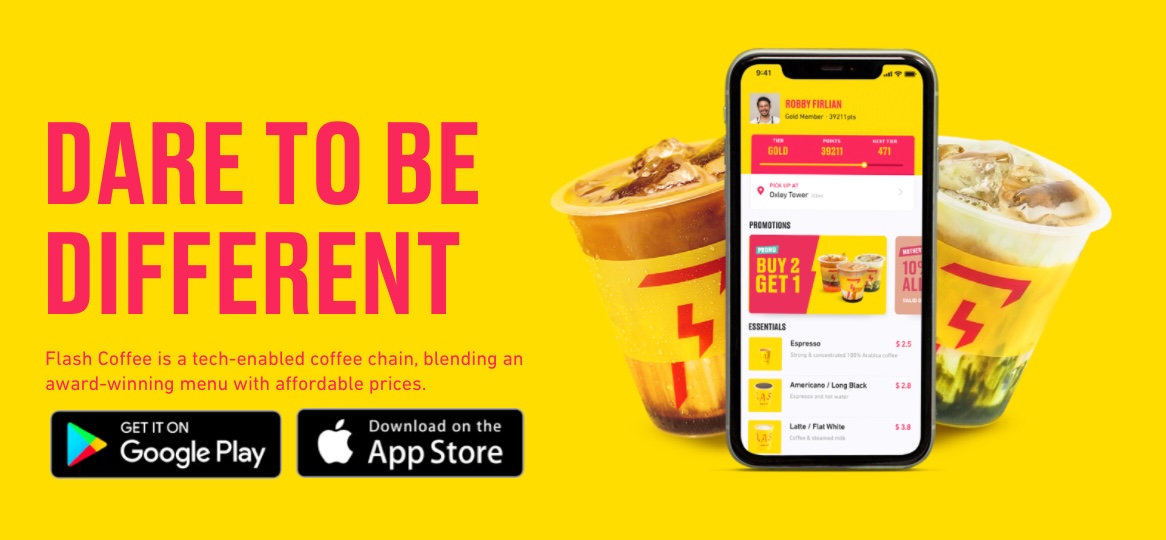 Flash Coffee Jurong Point opens with 1-FOR-1 Promotion till Aug 8, has ...