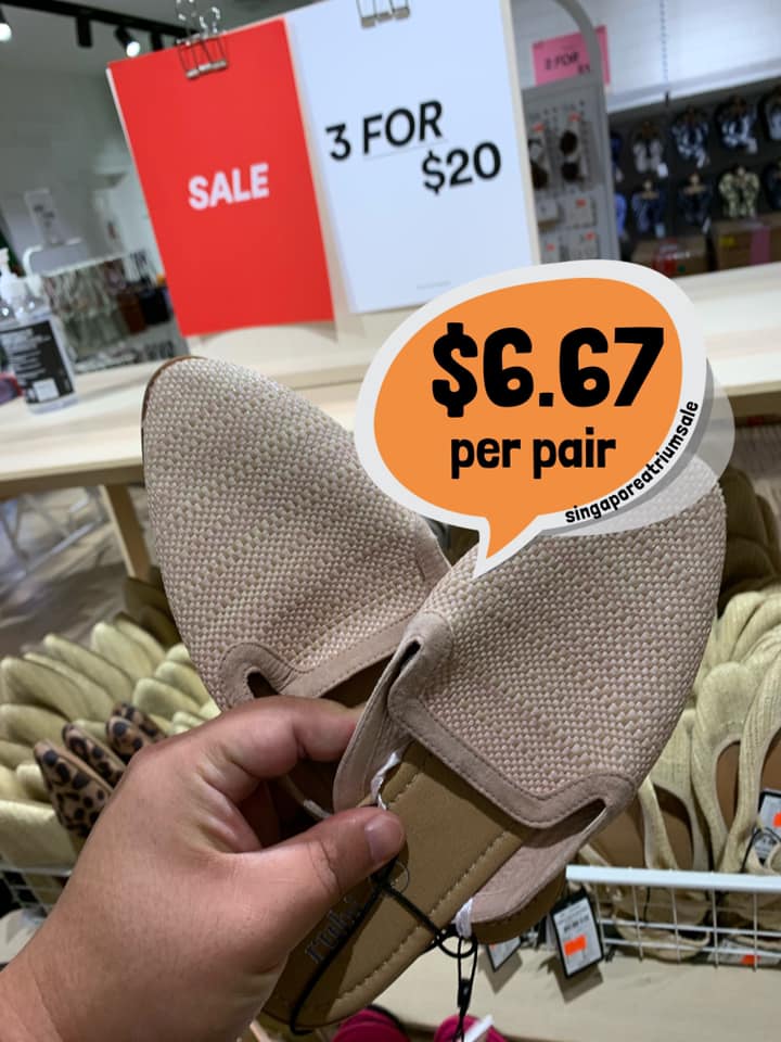 Rubi Shoes in Causeway Point has 3 for $20 Sale for a limited time, pay ...