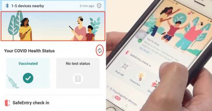 TraceTogether App's interface gets updated so anti-vaxxers can't cheat ...