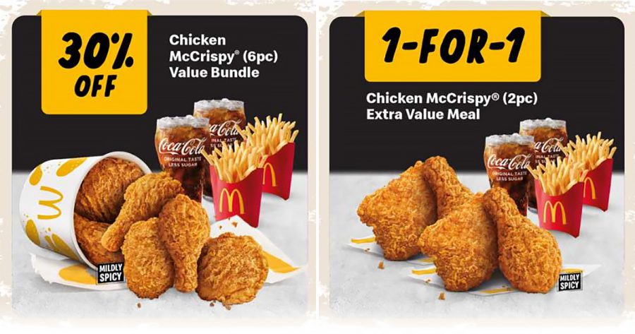 McDonald's has 30% OFF and 1-FOR-1 McCrispy Meal Bundles till Oct 13 ...