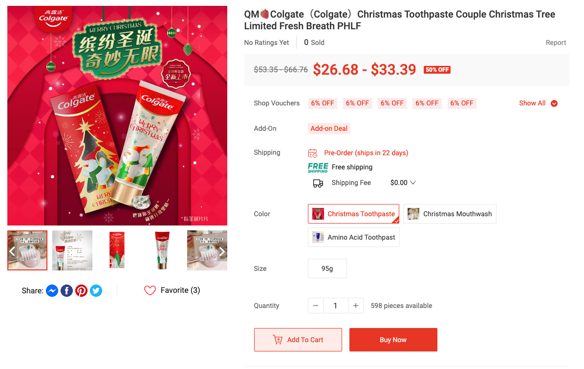 Colgate's festive-themed transparent toothpaste has tiny Christmas ...