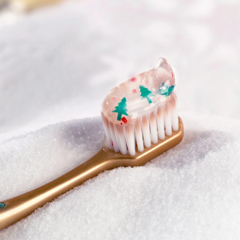 Colgate's festive-themed transparent toothpaste has tiny Christmas ...