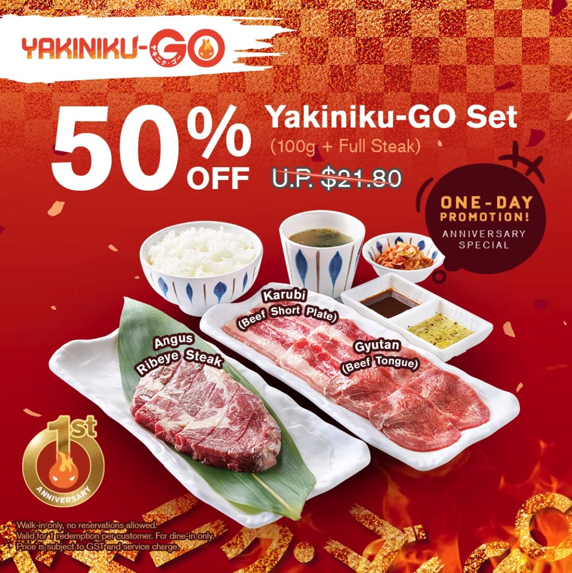 Yakiniku-GO celebrates 1st Anniversary with 50% OFF Signature Set for ...
