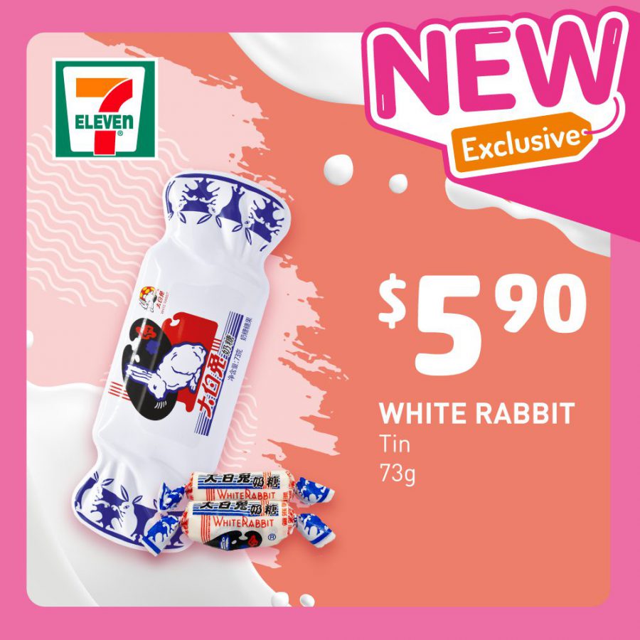 7-Eleven selling White Rabbit Candies with Tiramisu, Brown Sugar ...