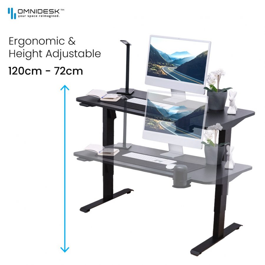Omnidesk S'pore selling Height-Adjustable Table on Shopee for only S ...