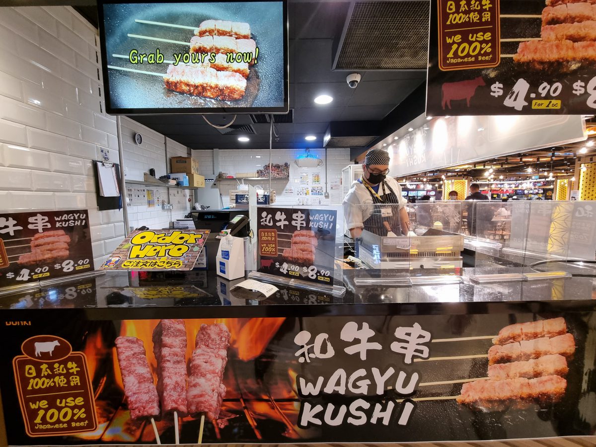 Don Don Donki has melt-in-the-mouth Wagyu Kushi made with 100% ...